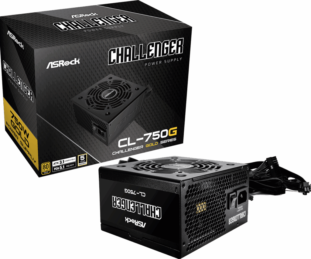 Asrock Challenger CL-750G 750w 80+ Gold ATX 3.1 | MTEC