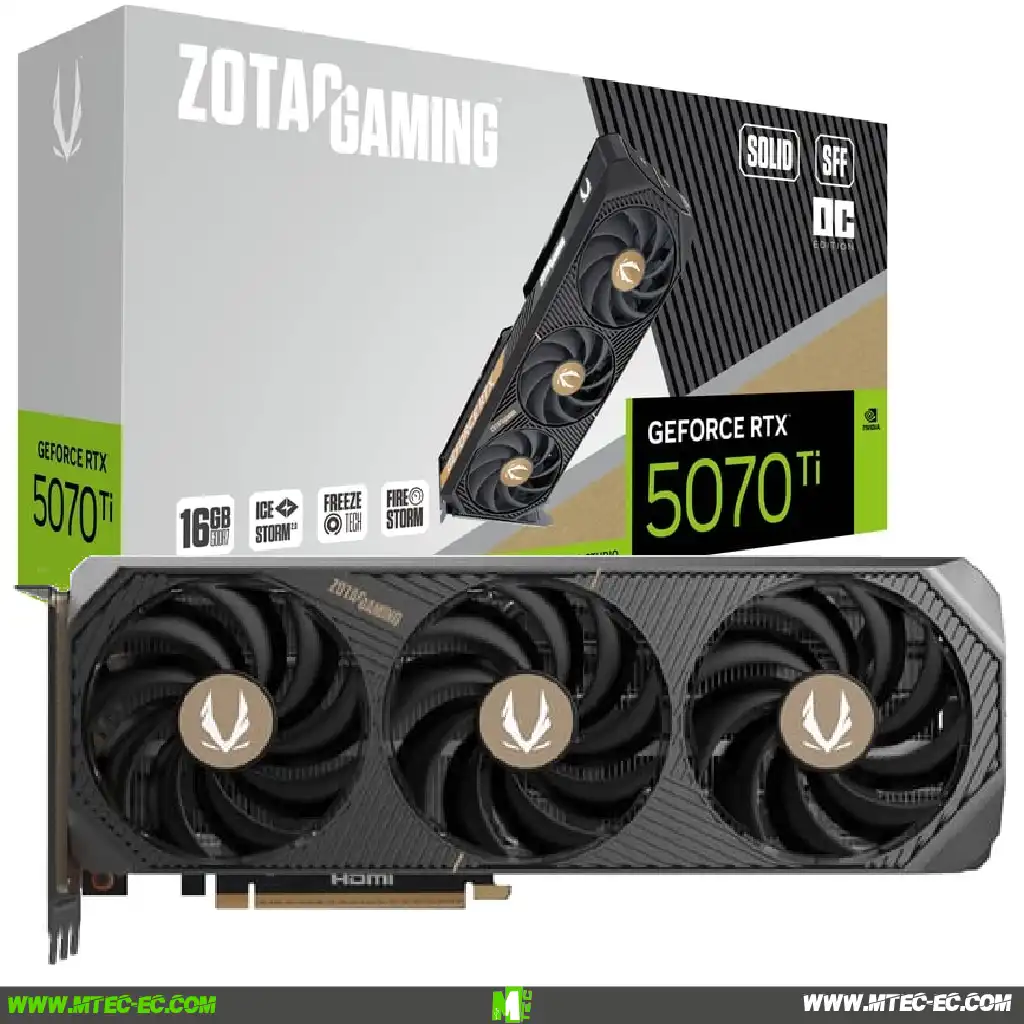 Zotac Gaming Geforce RTX 5070 Ti Solid SFF OC 16GB | MTEC